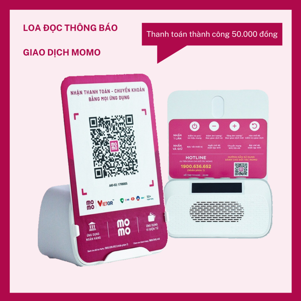 [Chính Hãng] Loa Thông Báo Chuyển Khoản Momo Hàng Chính Hãng | Shopee ...