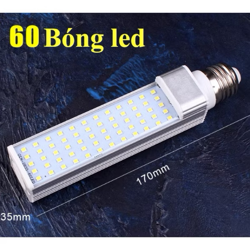 Bóng đèn LED dài 60 bóng LED 12W lắp đui xoáy | Shopee Việt Nam