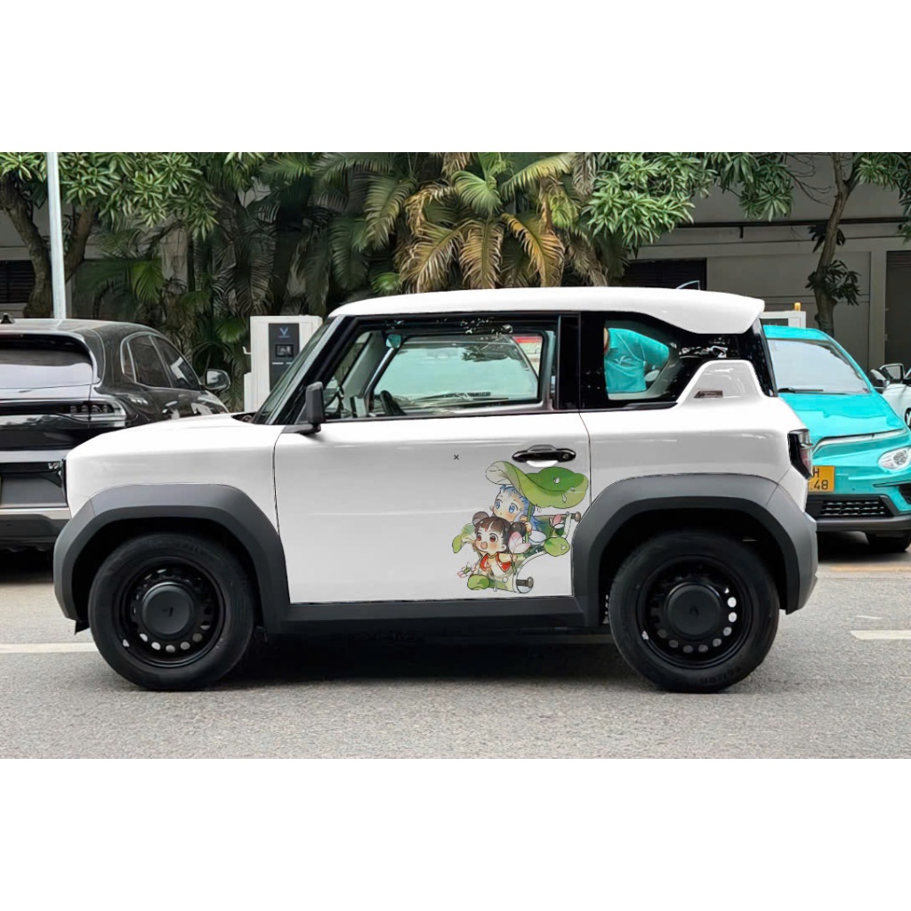 Tem xe , stiker VF3 na tra ma đồng giáng thế , decal dán xe, sticker ...