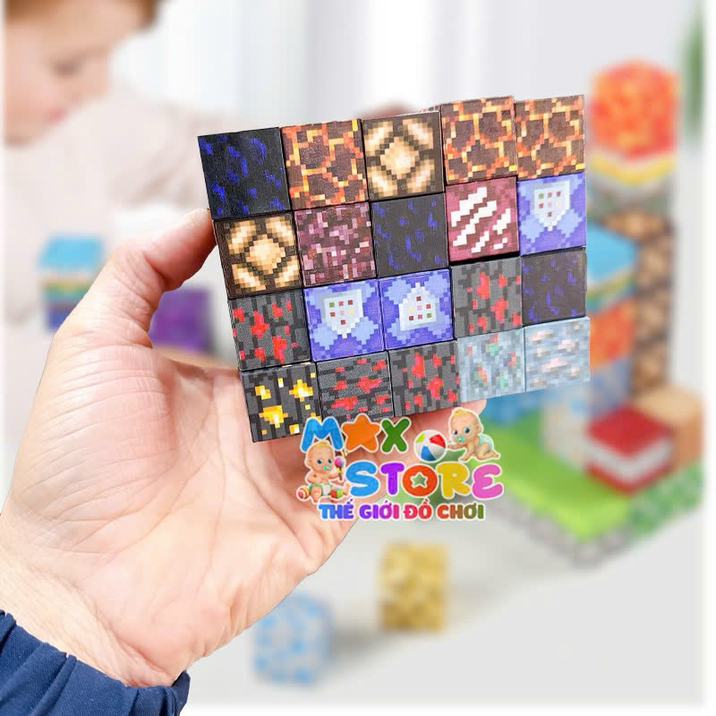 Khối Block Minecraft Nam Châm Từ Tính Đồ Chơi Mô Hình Lắp Ráp Kiến Trúc ...