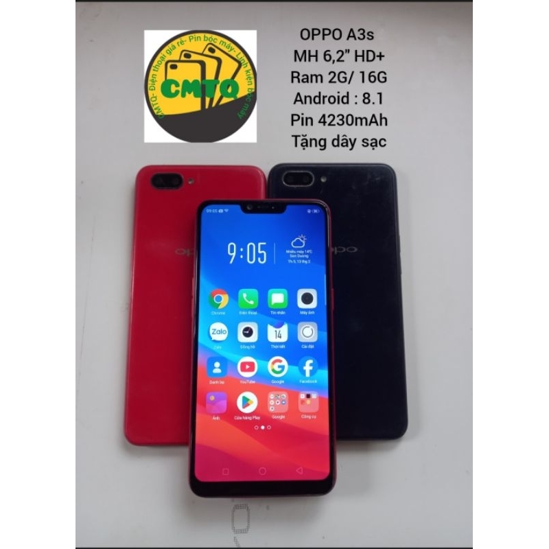 Điện thoại giảm giá OPPO A3s 4G pin 4230mah (Tặng dây sạc) | Shopee ...