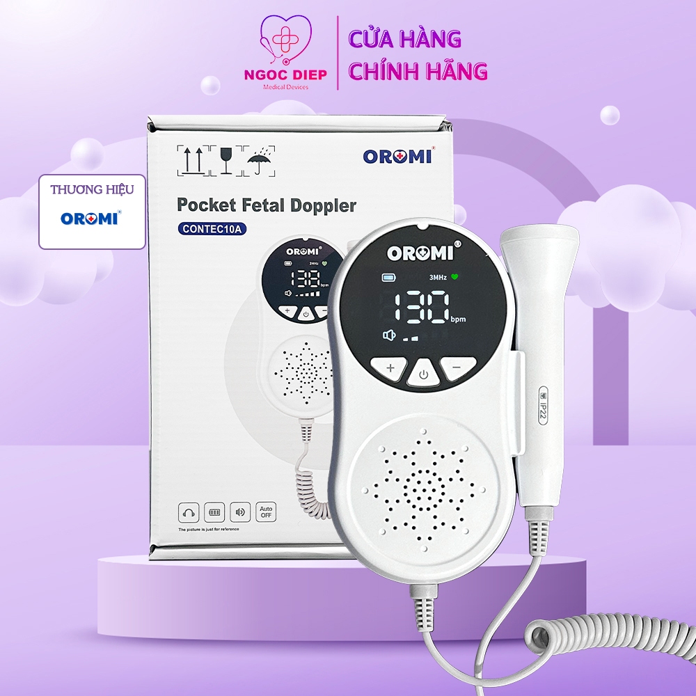 Máy đo tim thai tại nhà cao cấp Oromi CONTEC10A - Máy nghe tim thai bỏ ...