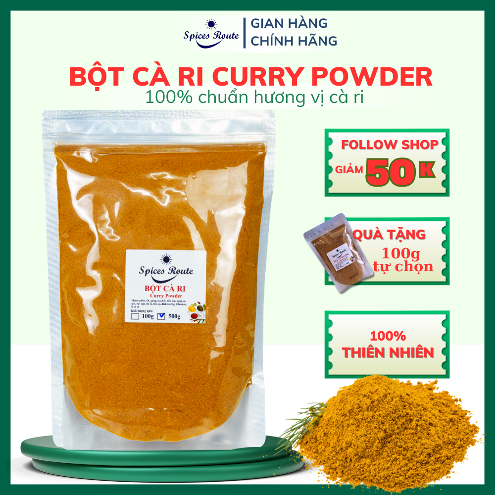 Bột cà ri ướp thịt, bịch cà ri chế biến các món quay, nướng, bot ca ri ...