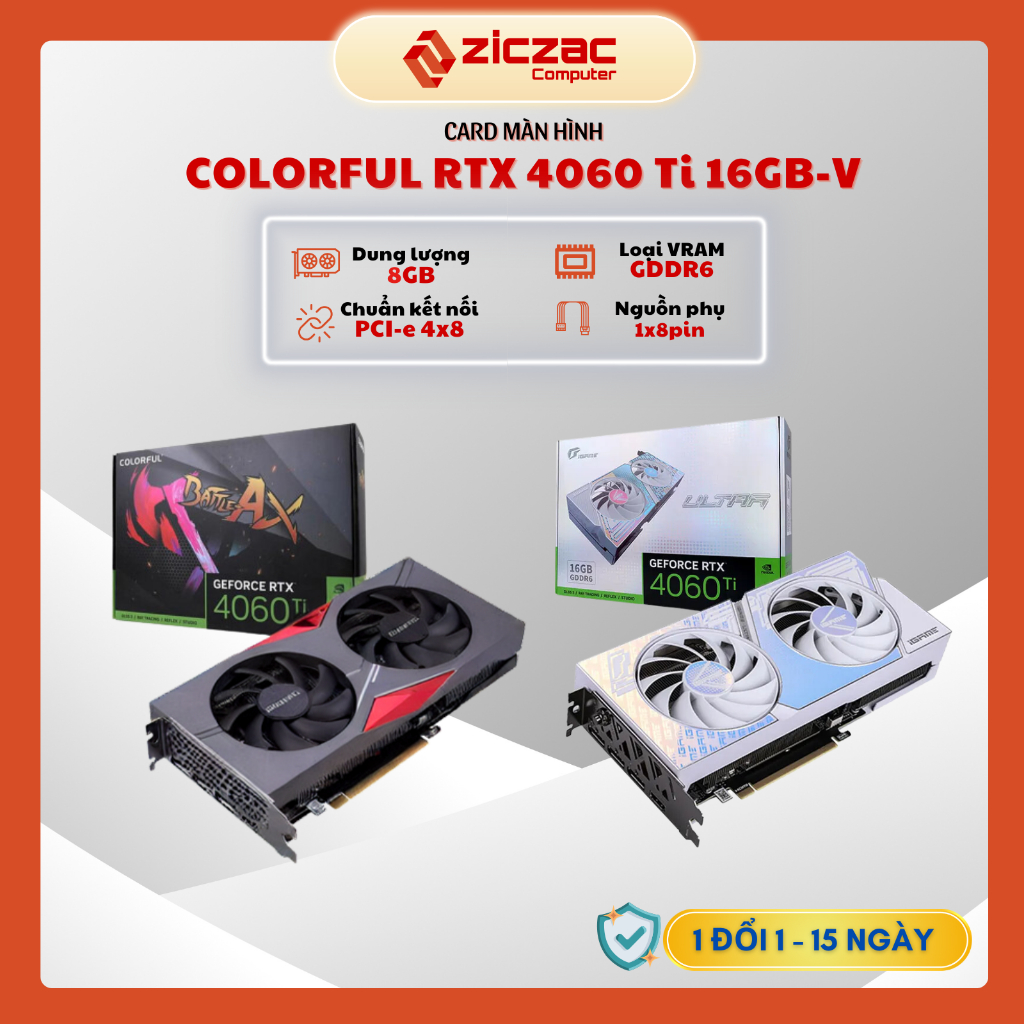 VGA Colorful iGame RTX 4060 Ti NB DUO | 4060 Ultra W DUO OC 16GB-V ...