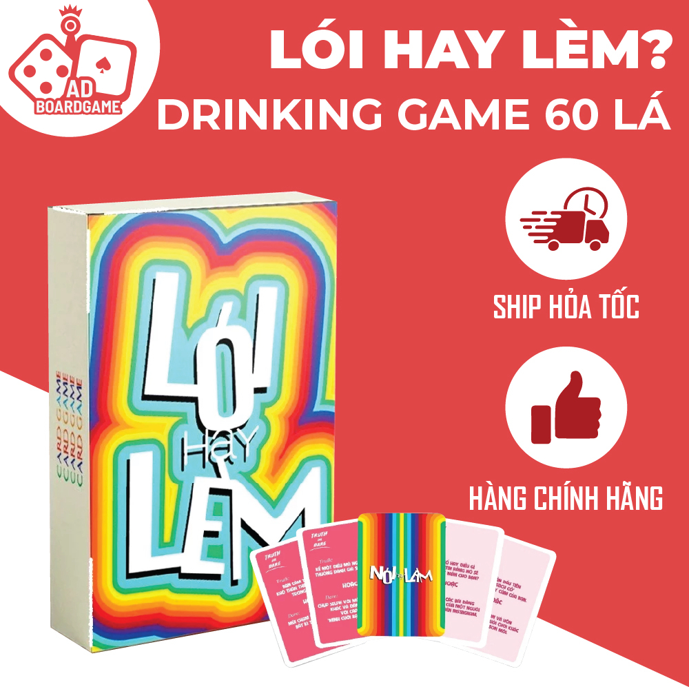 [HOT]Bộ Bài Giải Trí Drinking Game Lói Hay Lèm 55 Lá Vui Nhộn Cho Bữa ...