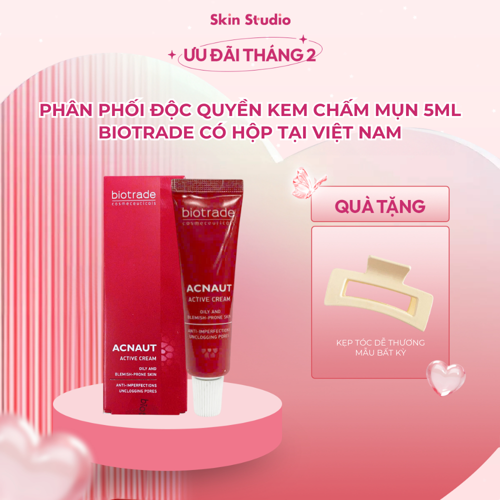 Kem chấm mụn 5ML Biotrade ACNAUT ACTIVE CREAM/LOTION giảm mụn bọc, mụn ...