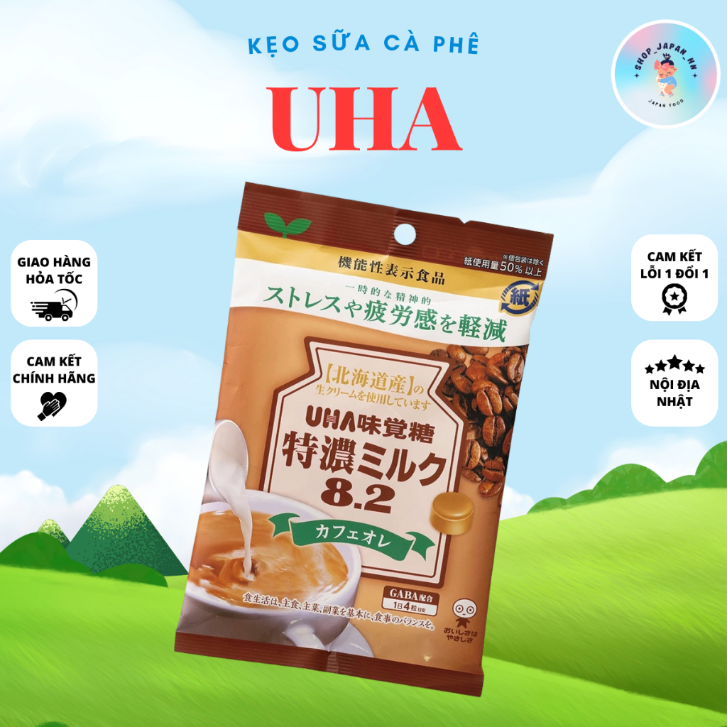 [HSD 10/2025] Kẹo sữa UHA vị cà phê 90g | Shopee Việt Nam