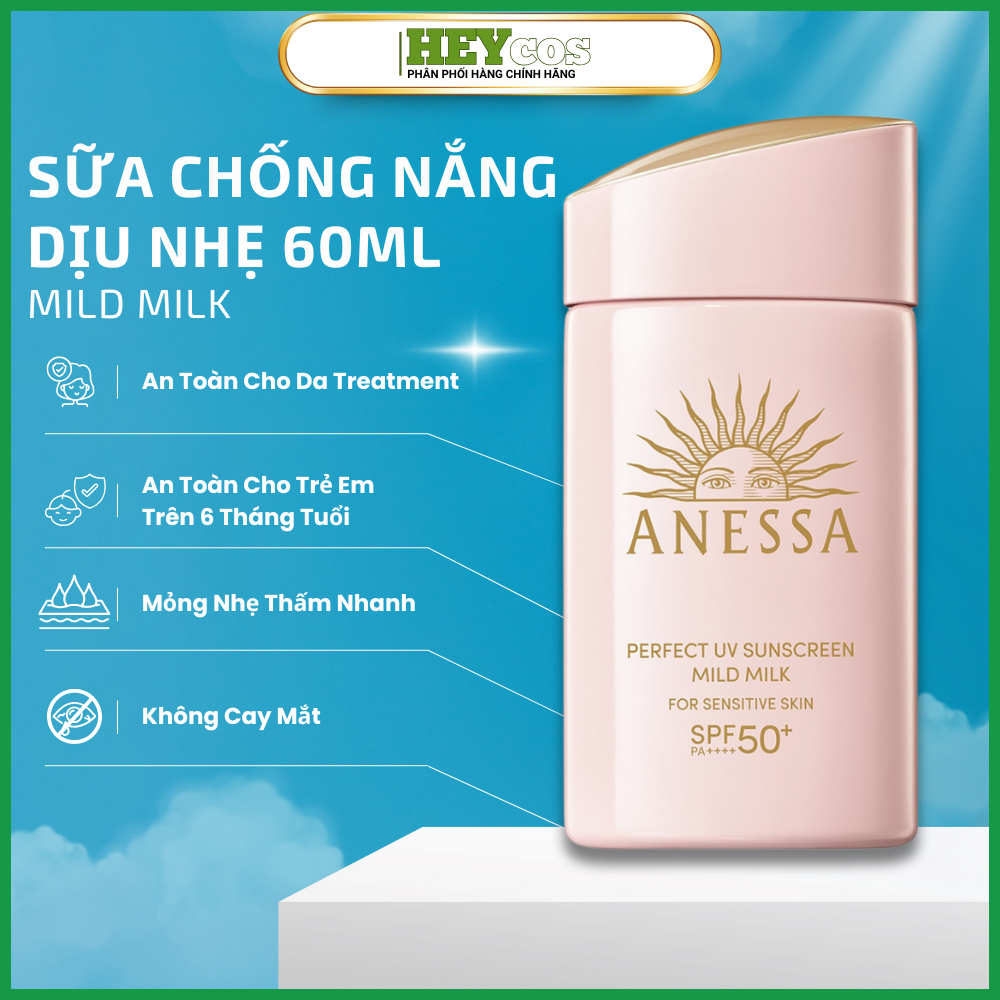 [CHÍNH HÃNG] Sữa chống nắng dịu nhẹ Anessa Perfect UV Sunscreen Mild Milk 60ml | Shopee Việt Nam