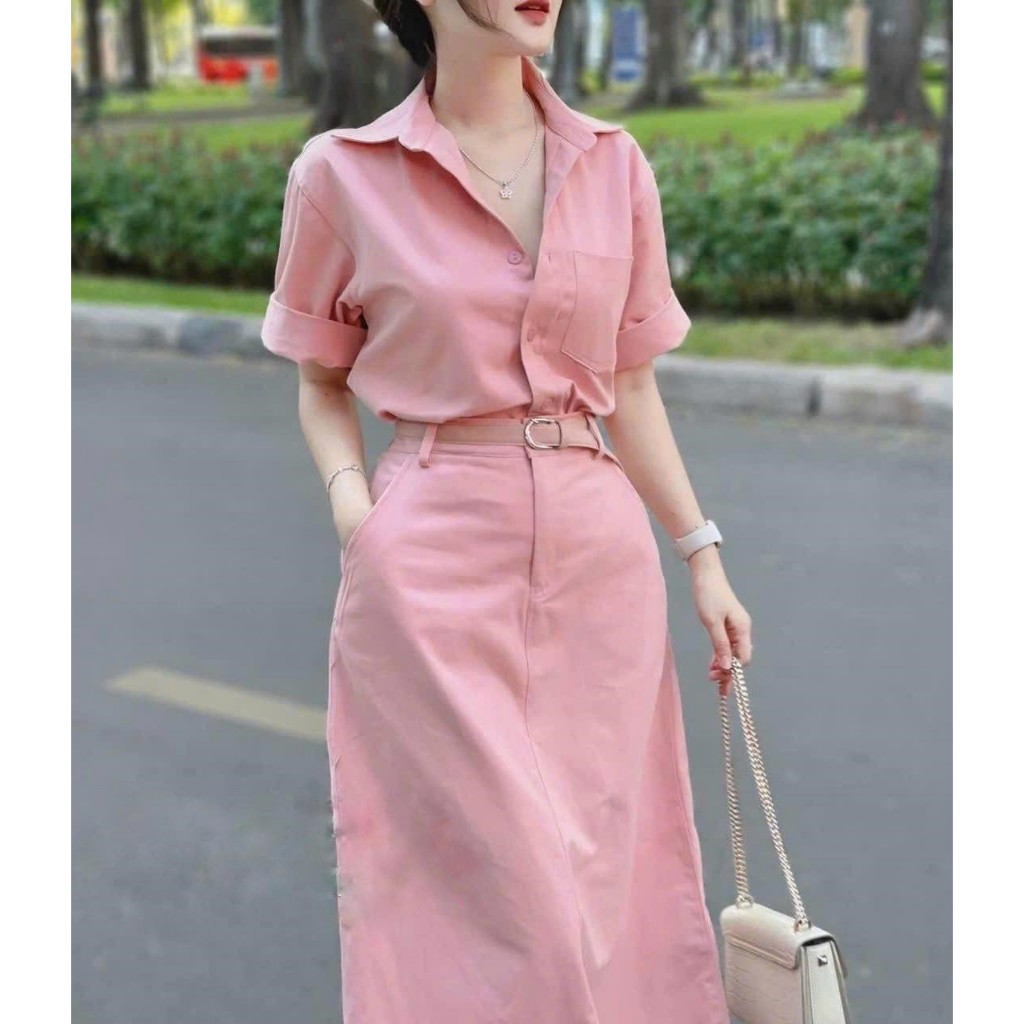 SET Váy Demin thiết kế SE8049 | Shopee Việt Nam