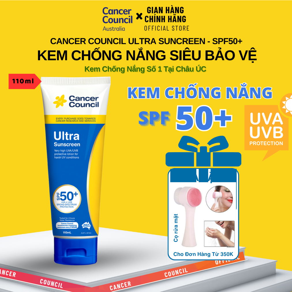 Kem Chống Nắng Cancer Council Ultra Protection Sunscreen Siêu Bảo Vệ ...