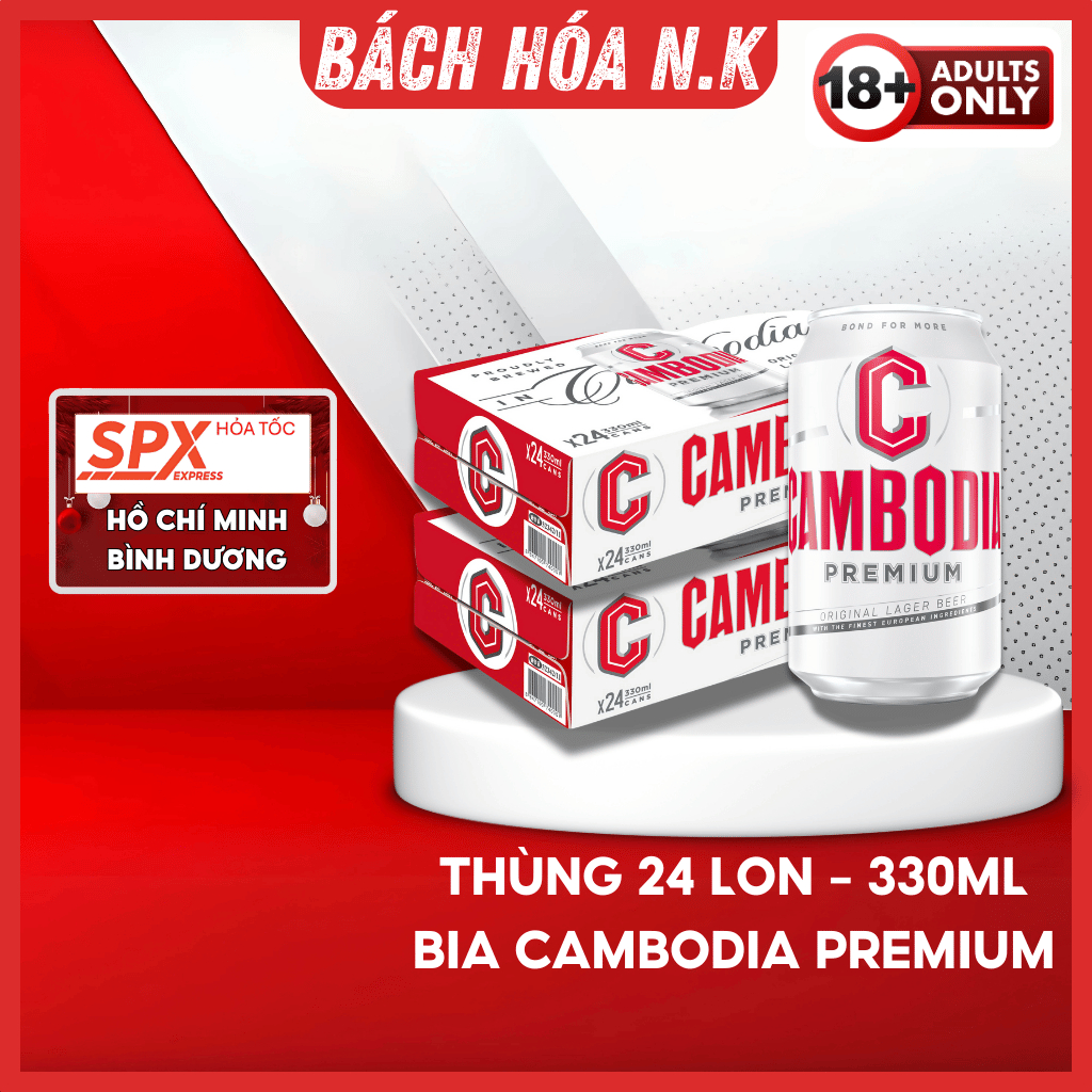 Combo 2 Thùng Bia Cambodia Premium Lon Bia Campuchia 5% - Cambodia Lite ...