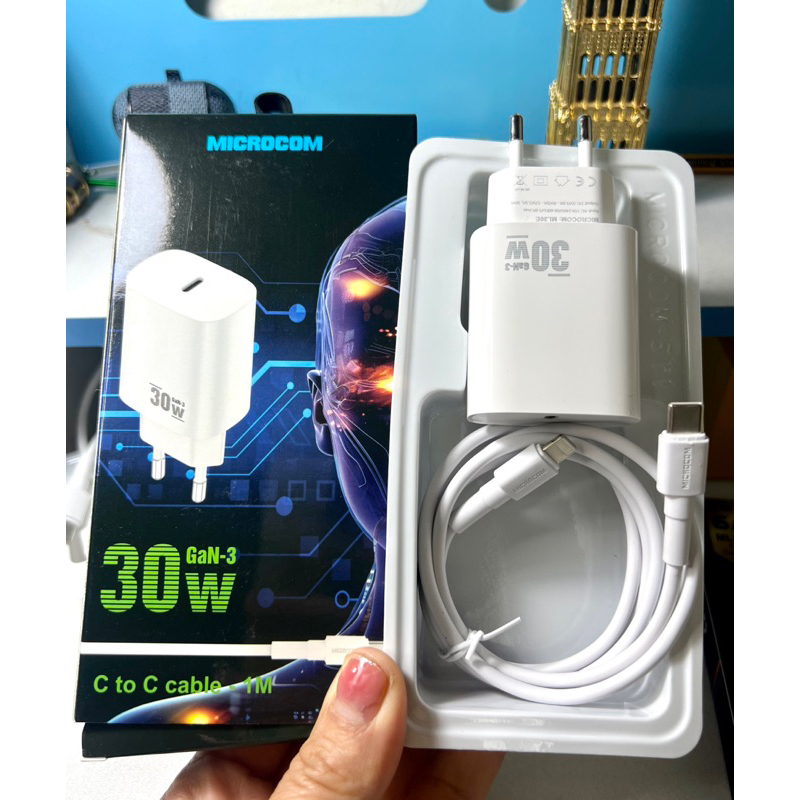 Bộ sạc nhanh 30W cho IP X-14 chính hãng Microcom ML30E-IP bảo hành 12 tháng | Shopee Việt Nam