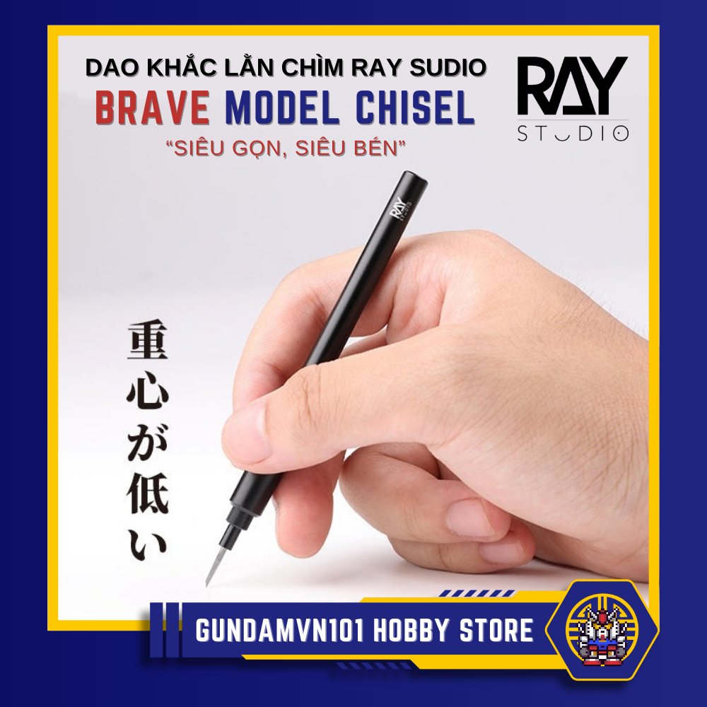 CHISEL CAO CẤP RAY STUDIO BRAVE CÁN KIM LOẠI - Dụng cụ dao kẻ khắc tạo ...