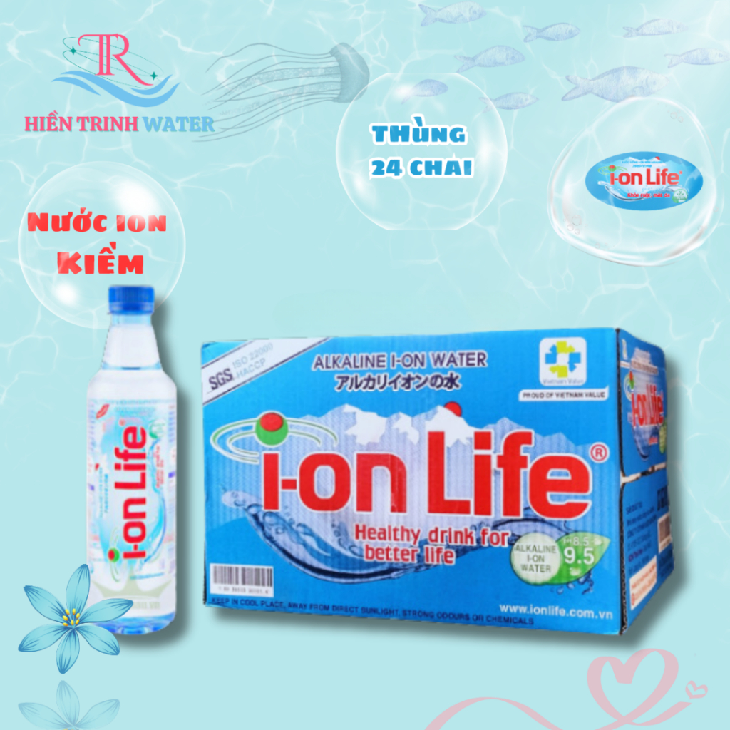 Nước Uống I-on Life 450ml (24 Chai) - Nước ion Kiềm Hỗ trợ Tiêu Hóa ...