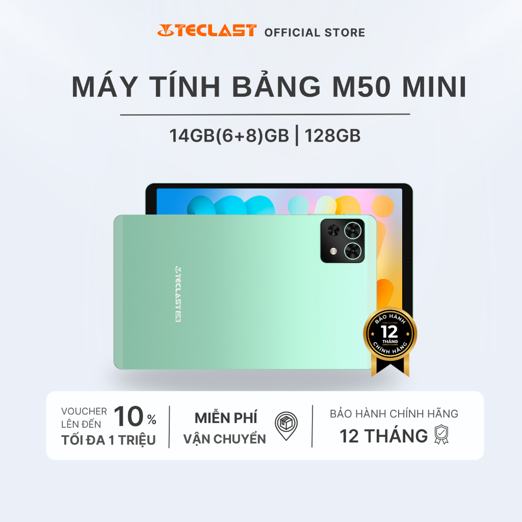 Máy Tính Bảng Teclast M50 Mini Tablet 14GB(6+8)/128GB | Màn hình 8.68inch | 2 SIM | Chính hãng ...