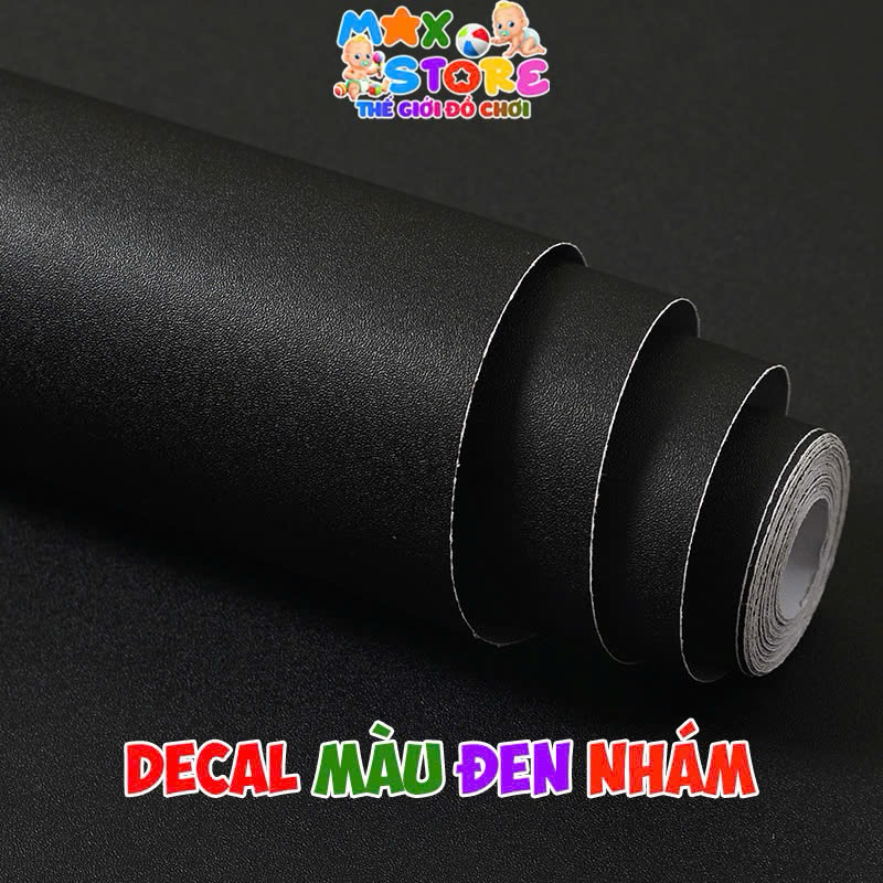 Cuộn Decan Đen Sần, Decan Nhám Màu Đen Có Sẵn Keo Dán Bể Cá, Bàn Ghế ...