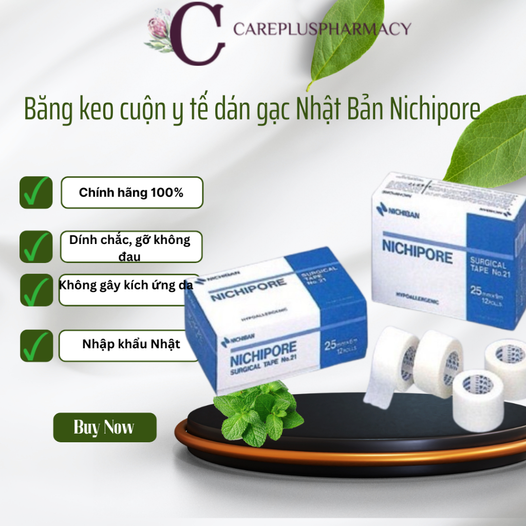 Băng keo cuộn y tế dán gạc Nhật Bản Nichipore | Shopee Việt Nam