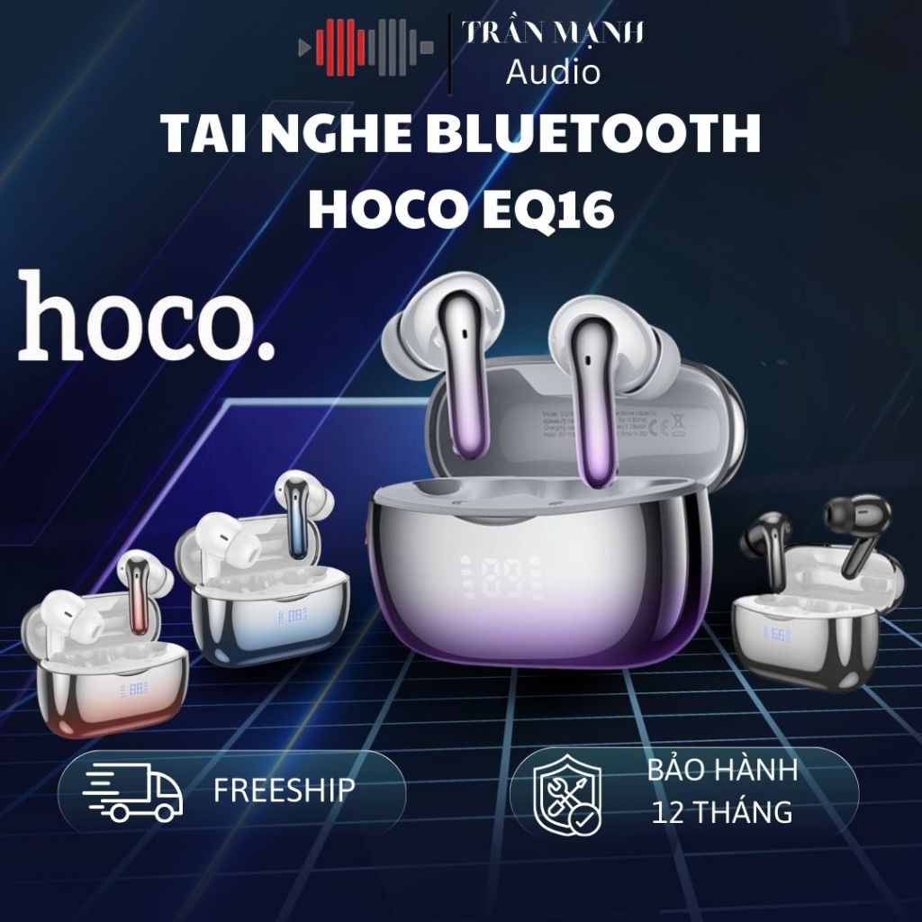 Tai Nghe Bluetooth Hoco EQ16, Bluetooth 5.3, Khử Ồn ANC & ENC, Tai Nghe ...