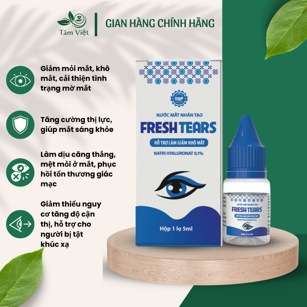 Nước mắt nhân tạo FRESH TEARS giúp giảm mỏi mắt, khô mắt, cải thiện ...