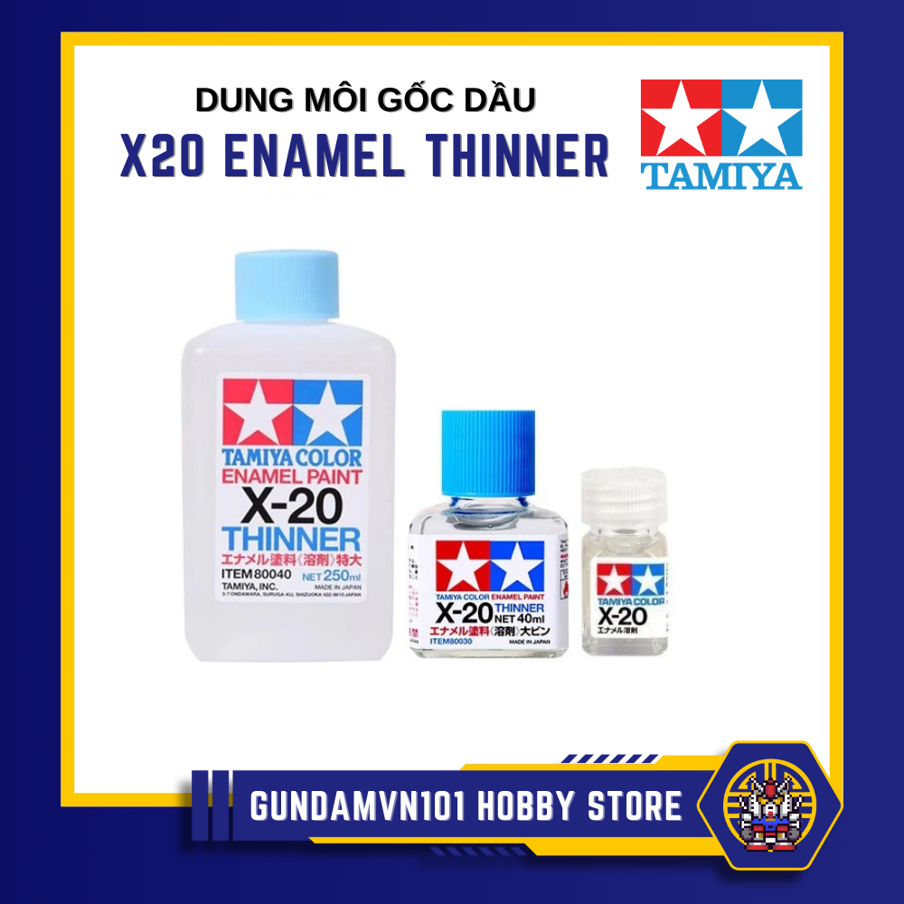 DUNG DỊCH PHA SƠN DẦU TAMIYA ENAMEL THINNER X20 - tẩy lem lằn chìm ...