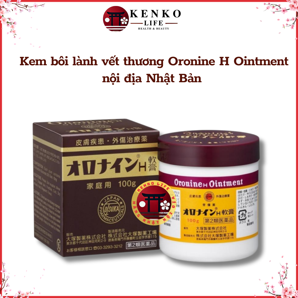 Kem bôi lành vết thương Oronine H Ointment nội địa Nhật Bản 30g, 100g | Shopee Việt Nam