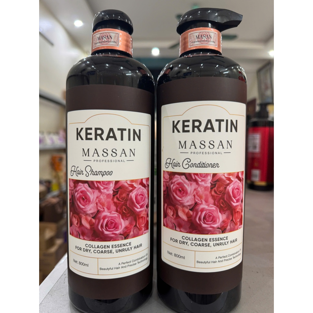 Dầu Gội Xả Massan Keratin 800ml, 2000ml Chuyên Dùng Cho Salon | Shopee ...