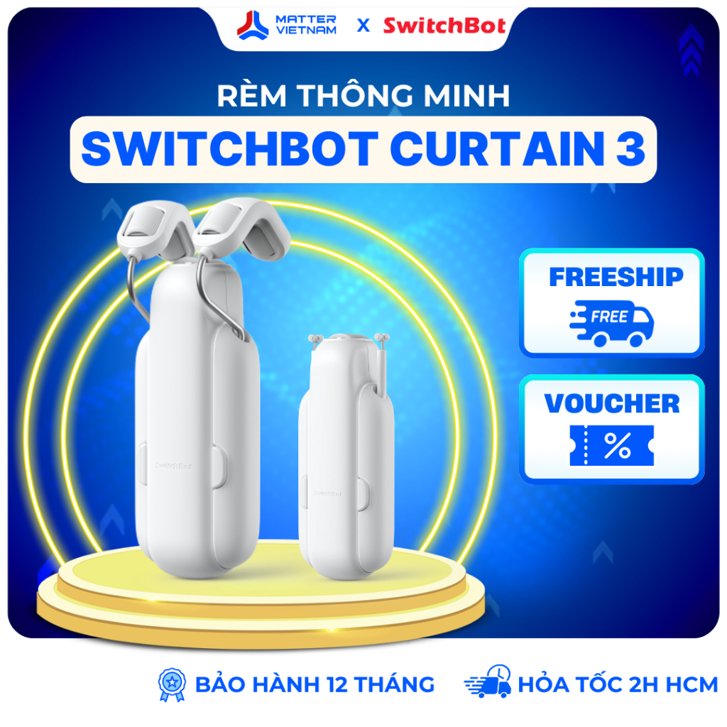 SwitchBot Curtain 3, Điều khiển rèm thông minh tự động SwitchBot, cài đặt hẹn giờ, Rod 3, U Raii ...