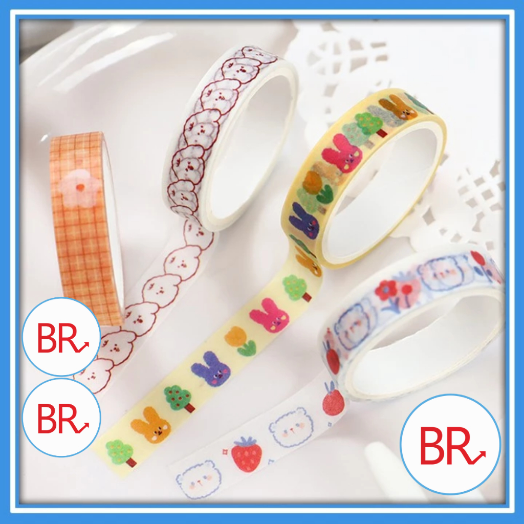 Băng keo hoạt hình 2m nhiều màu sắc họa tiết dễ thương - Cuộn băng keo ...