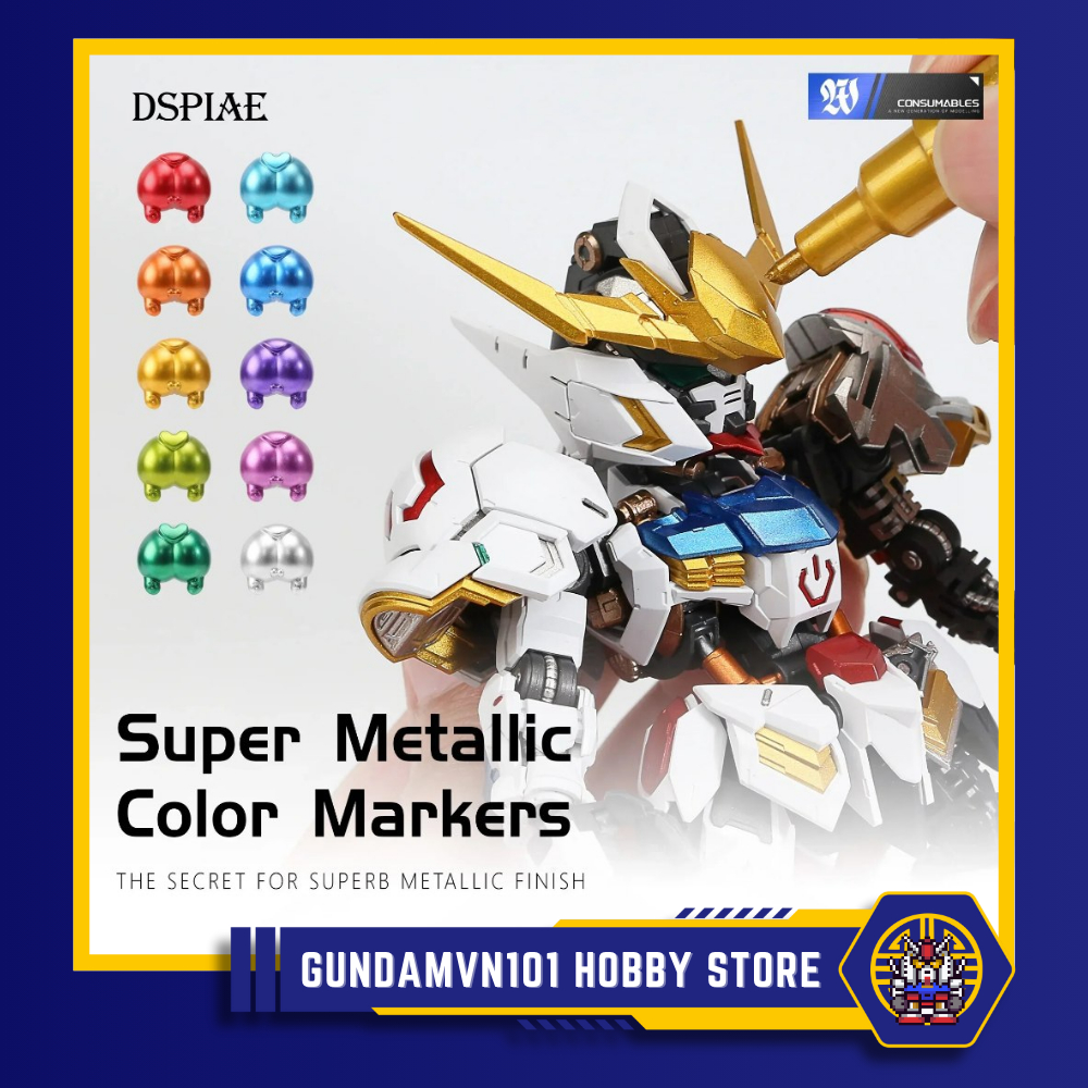 TỔNG HỢP BÚT SƠN DSPIAE MARKERS (MÀU THƯỜNG, METALLIC...) - tô màu kim loại mô hình gundam ...