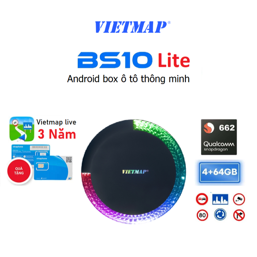 Android Box Vietmap BS10 Lite Ram 4Gb Rom 64Gb - Bản Quyền Vietmap Live 3 Năm - Hàng Chính Hãng ...