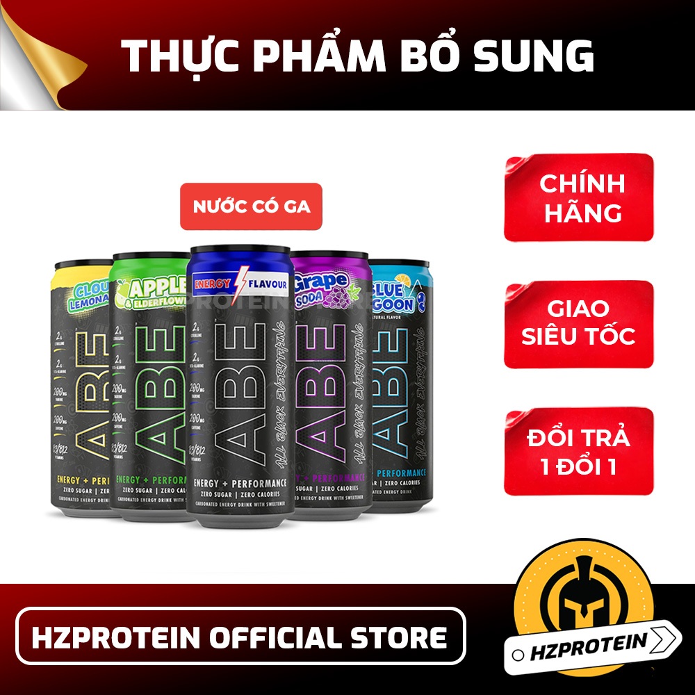 ABE Preworkout RTD (330ml) - Lon Nước Tăng Lực ABE Pre Workout, 0 Đường ...