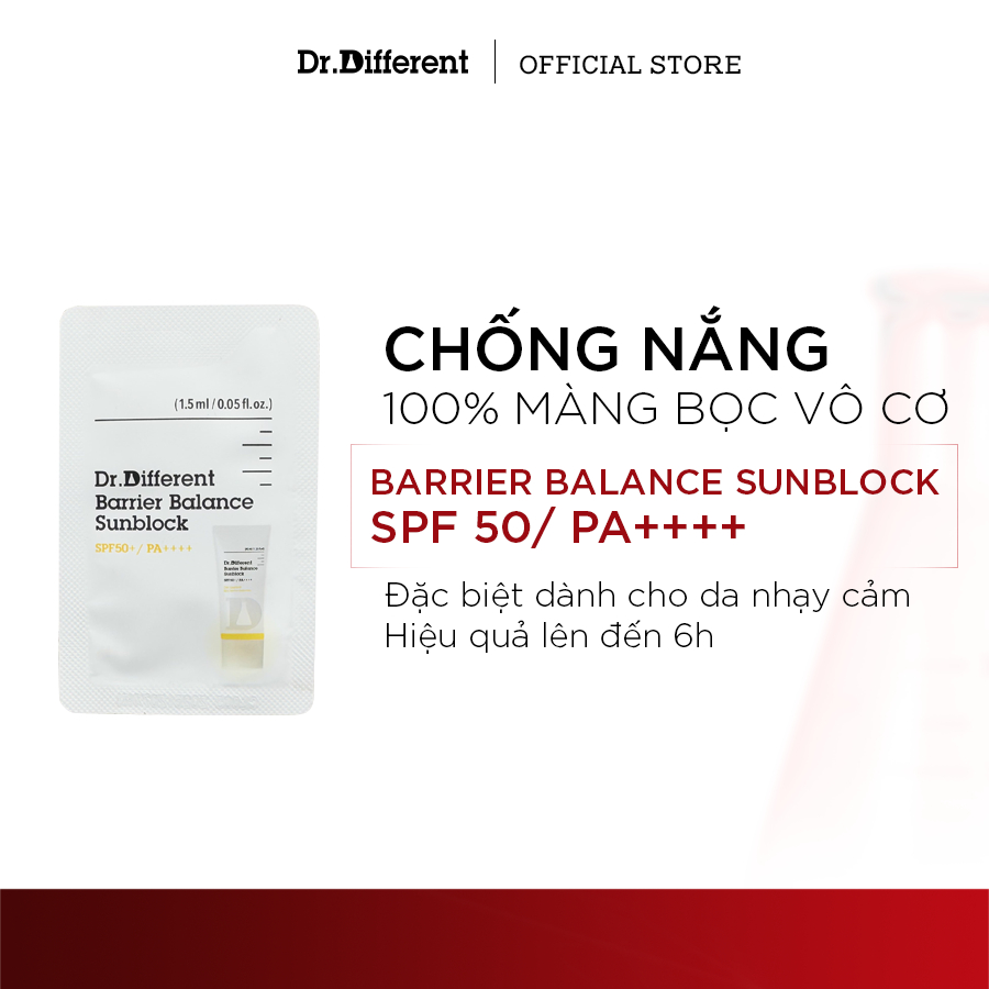 [SACHET] Kem chống nắng vật lý cho da nhạy cảm Dr.Different Dr ...
