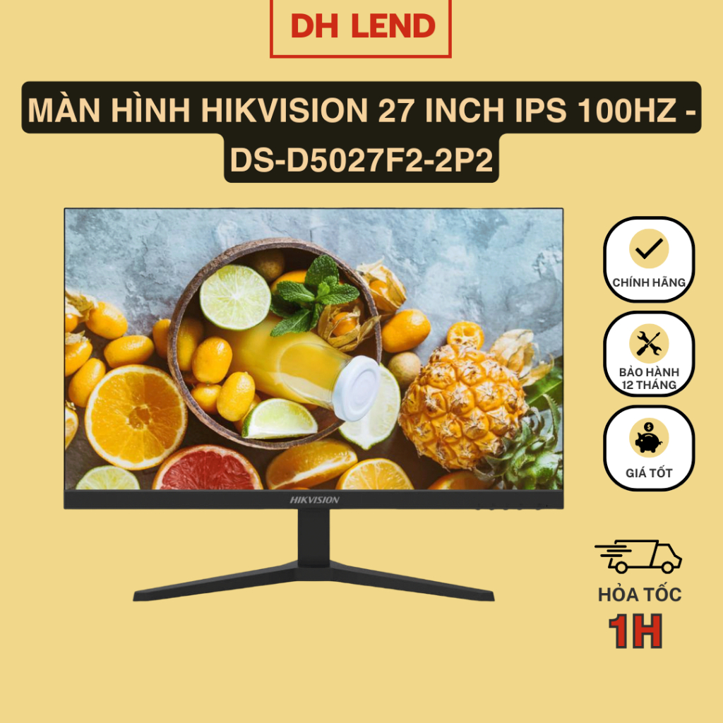 Màn hình máy tính Hikvision 27 Inch IPS 100Hz - DS-D5027F2-2P2 - Màn ...