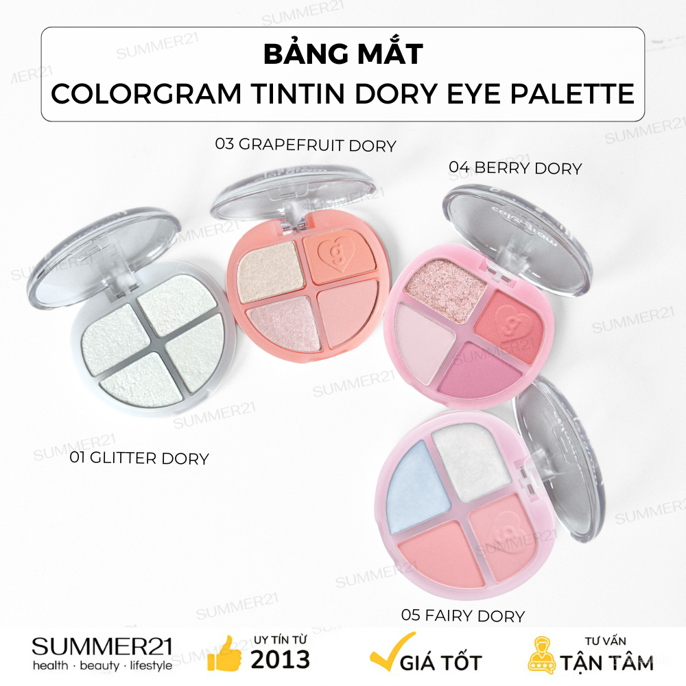Bảng phấn mắt COLORGRAM TINTIN DORY EYE PALETTE | Shopee Việt Nam