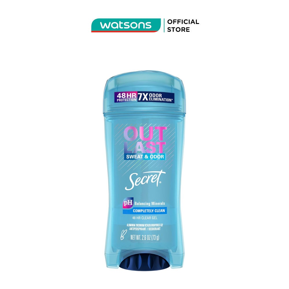 Gel Khử Mùi Secret Secret Outlast Sweat & Odor Completely Clean 48 Hour ...