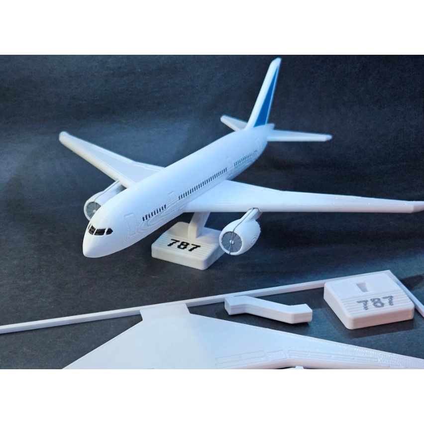 Mô hình lắp ráp Máy bay Boeing 787-DIY bộ nguyên liệu tự lắp ghép mô hình- màu- đồ chơi sáng tạo ...