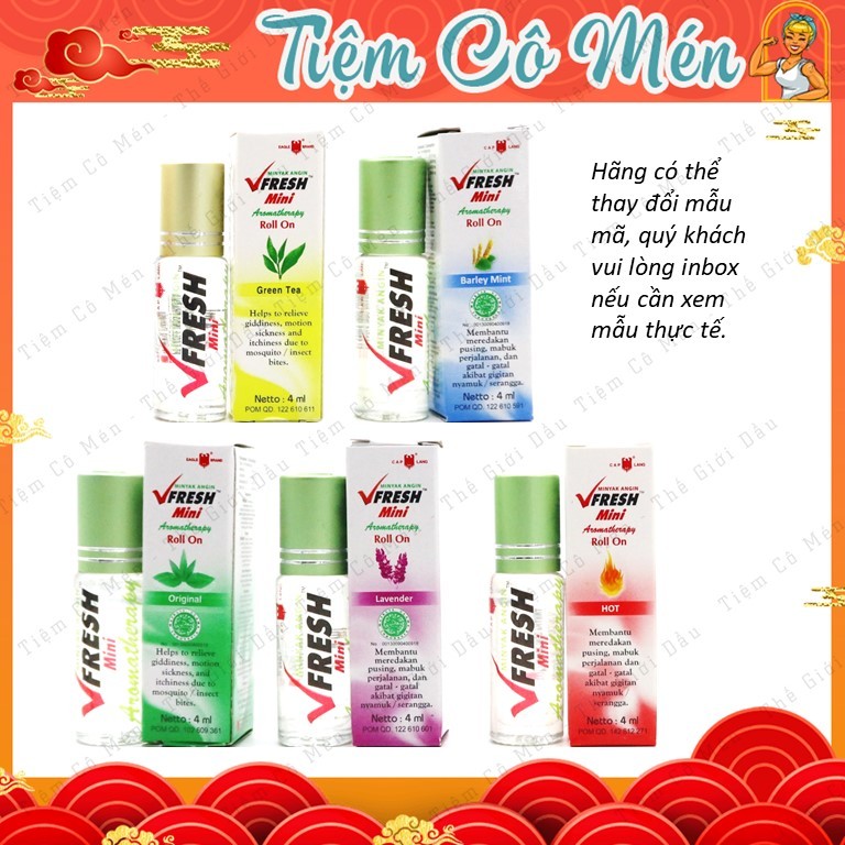 Dầu Gió Vfresh / Dầu Nóng Thảo Dược Vfresh - 4ml | Shopee Việt Nam