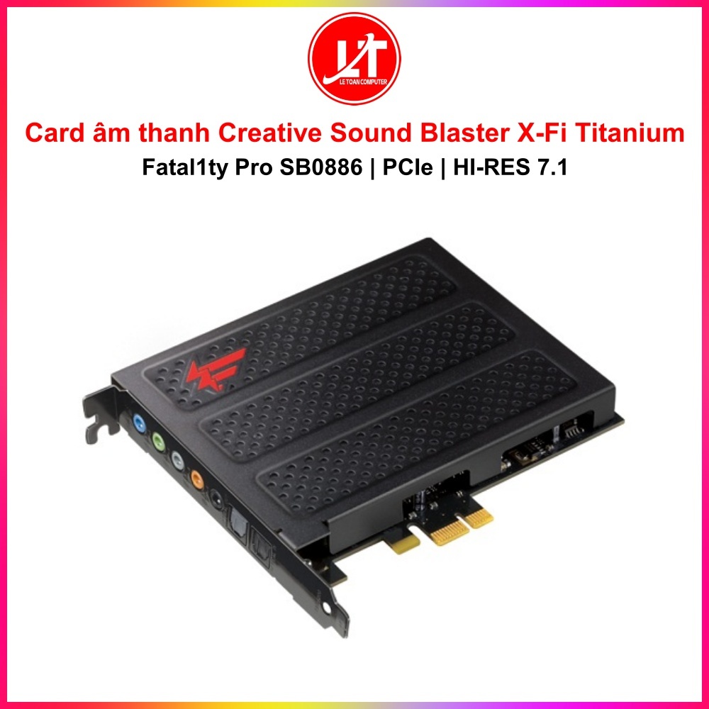 Card âm thanh Creative Sound Blaster X-fi Titanium Fatal1ty SB0886 7.1 ...