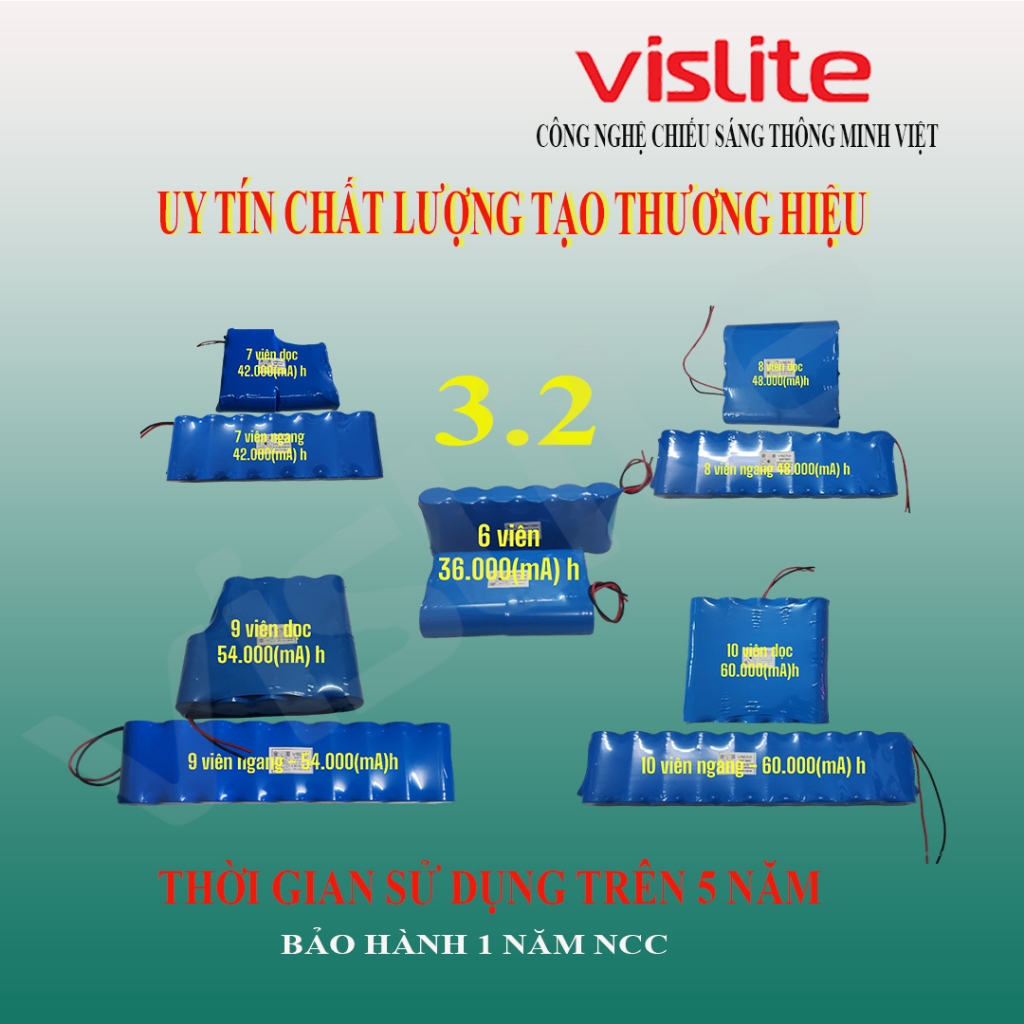 Phụ kiện đèn năng lượng mặt trời Vislite đóng bộ A32700/3;2 dùng cho ...