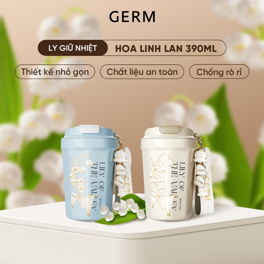 Ly Giữ Nhiệt GERM Hoa Linh Lan 390ml Inox 316 - Thiết Kế Nhỏ Gọn - Quà Sinh Nhật - GE-23AW-K32 ...