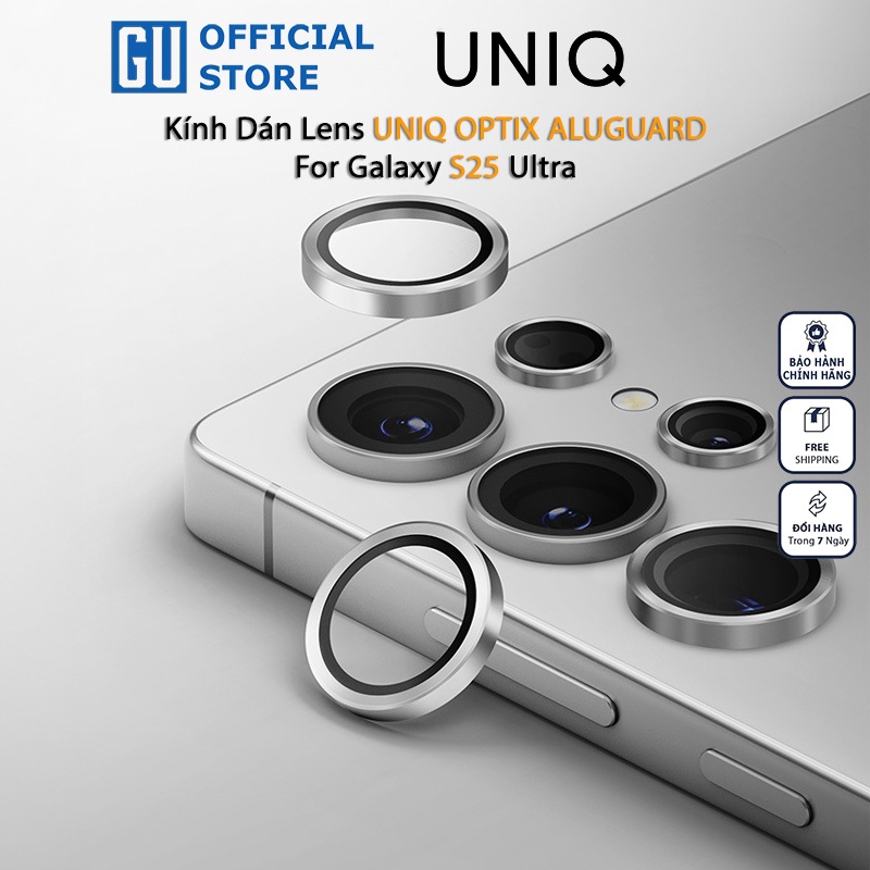 Kính Bảo Vệ Camera UNIQ Optix AluGuard Cho Samsung Galaxy S25 Ultra ...