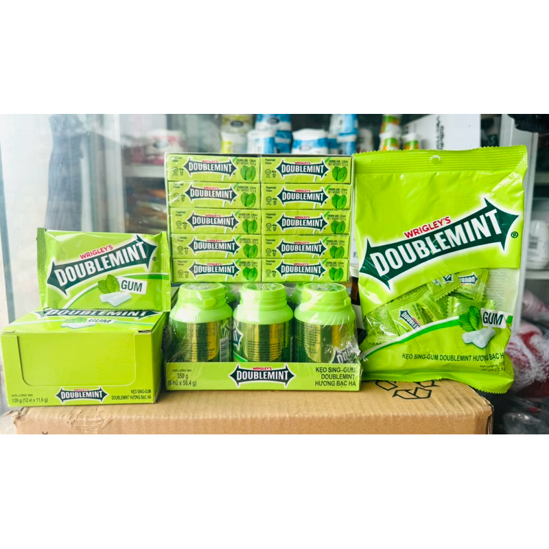 Kẹo Cao Su Singgum Doulemint Vỉ 11.6g/Thanh 13.5g Hương Bạc Hà | Shopee ...
