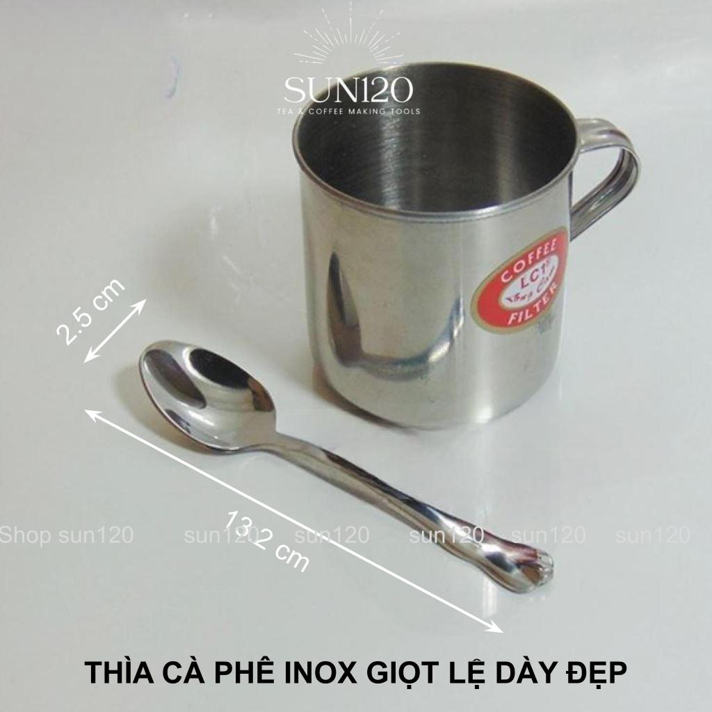 Thìa cafe inox giọt lệ muỗng cà phê nóng dày đẹp cao cấp sang trọng ...