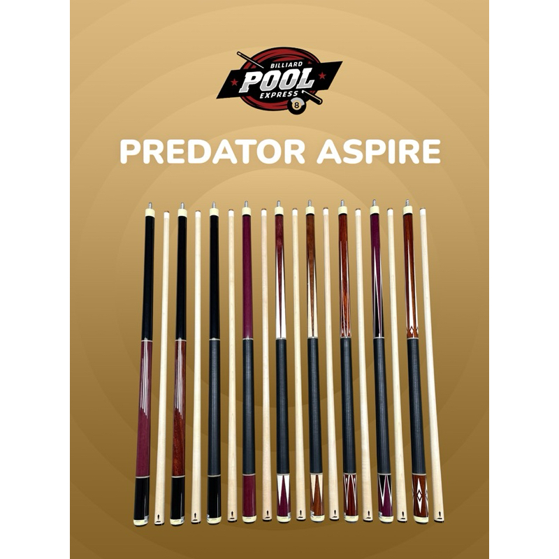 Gậy bi-a, Cơ Bida Predator Aspire (Đủ mã 1-10) Full phụ kiện [Chính ...
