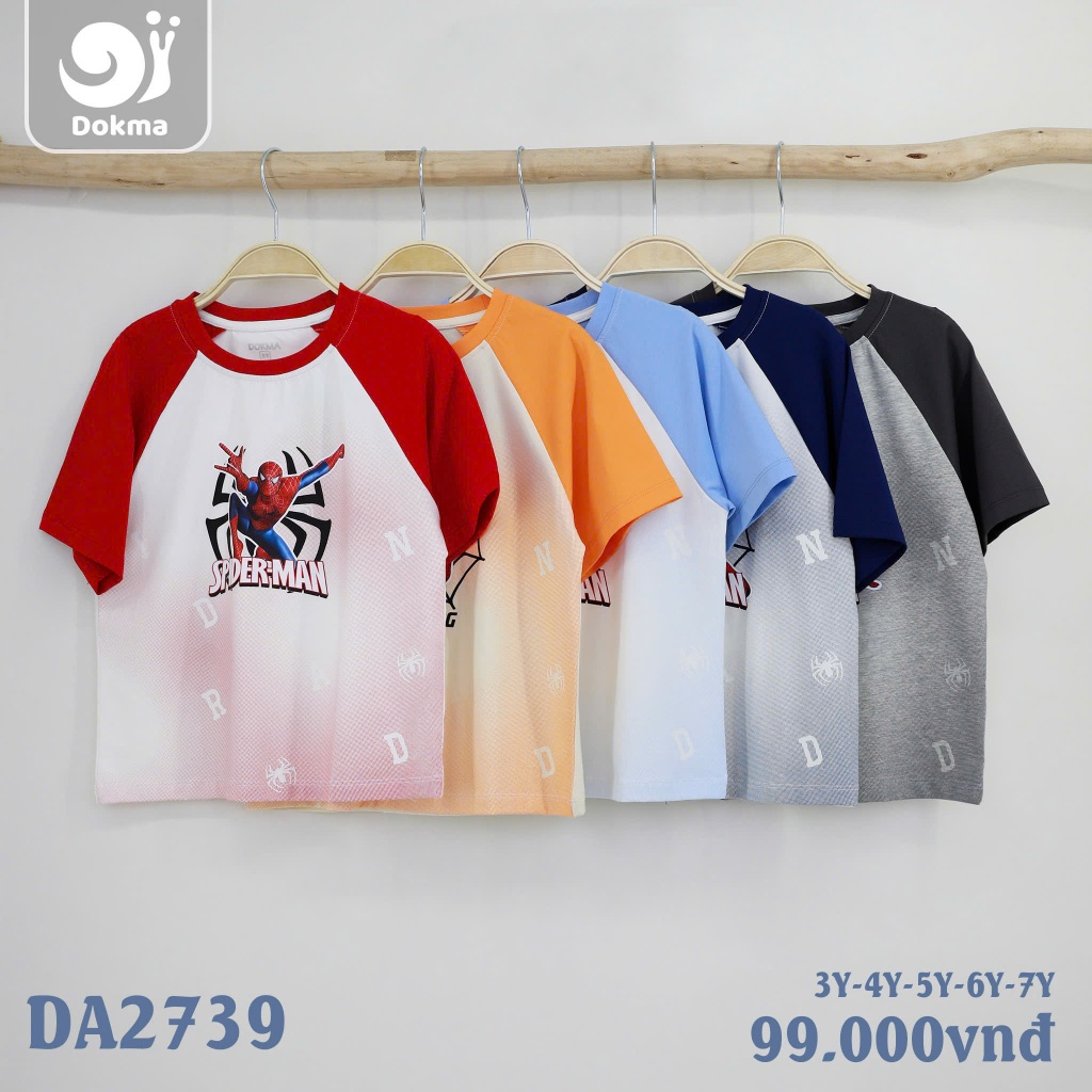 Áo cộc tay bé trai Dokma DA2739 DA2946 (3-7Y) | Shopee Việt Nam