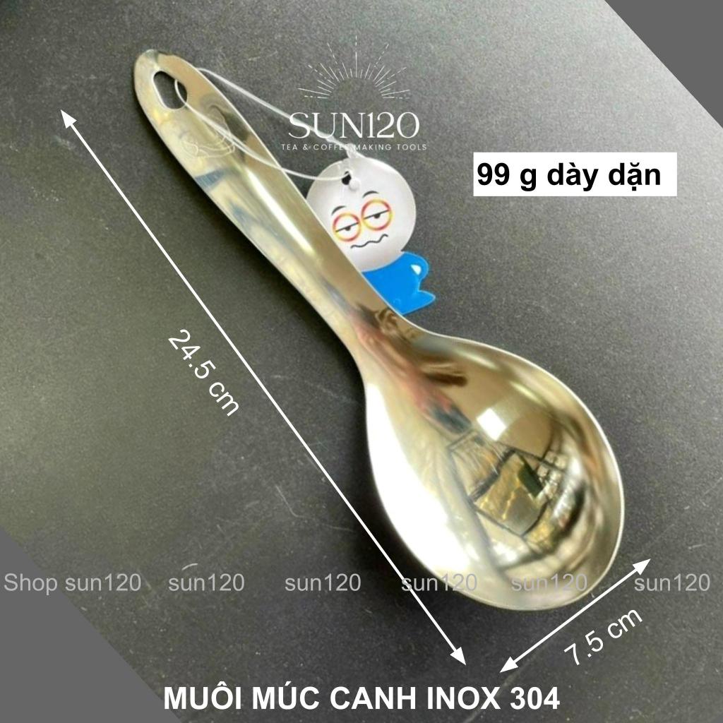 Muôi múc canh inox 304 (vá múc canh) cao cấp Lực Sĩ sáng bóng bền đẹp ...