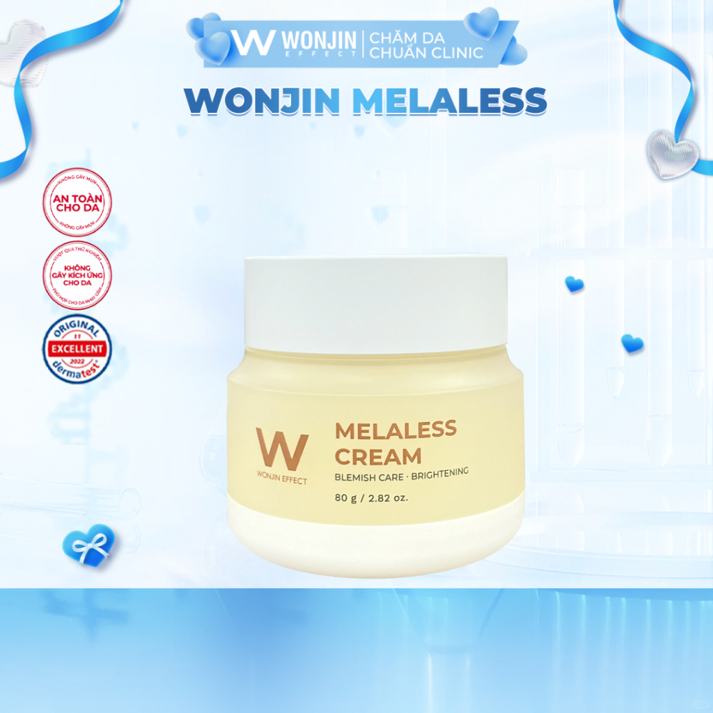 Kem Giúp Hỗ Trợ Dưỡng Sáng Da, Giảm Mờ Đốm Nâu WonJin Effect Melaless Cream 80g [B6] | Shopee ...