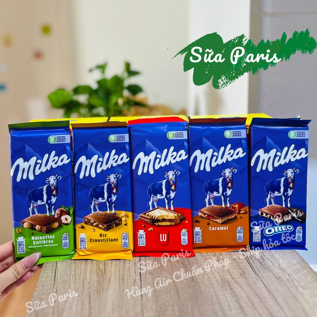 Socola Milka Đức thanh 100gr mua tại siêu thị Pháp dùng được cho cả trẻ ...