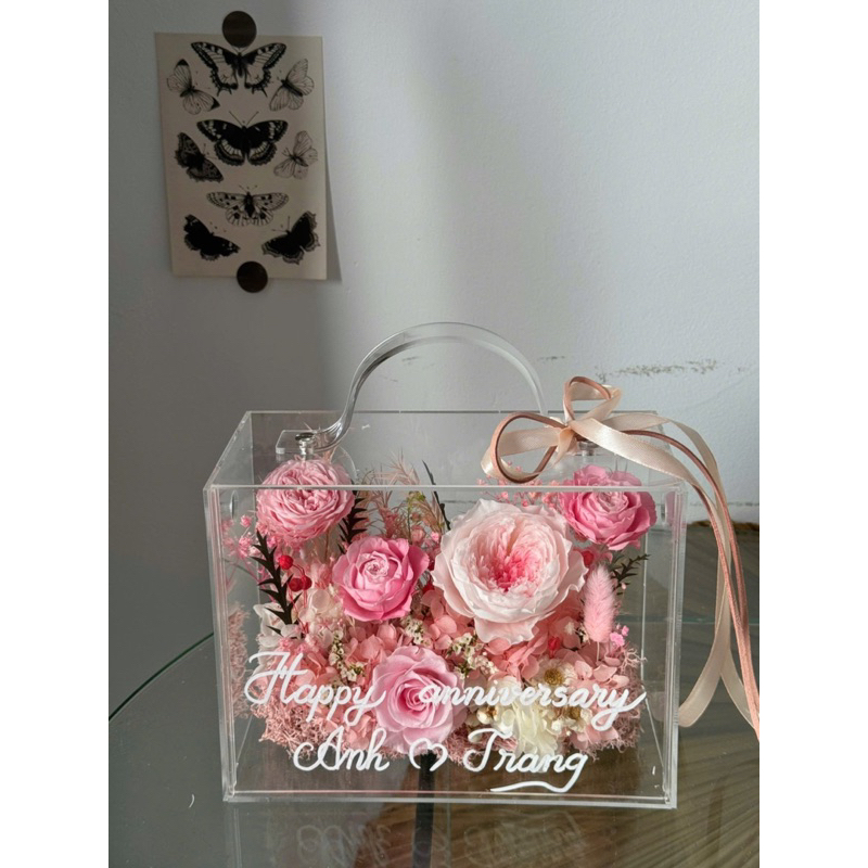 [ Hoả tốc] Vali hoa khô size 20x15x10cm | Shopee Việt Nam