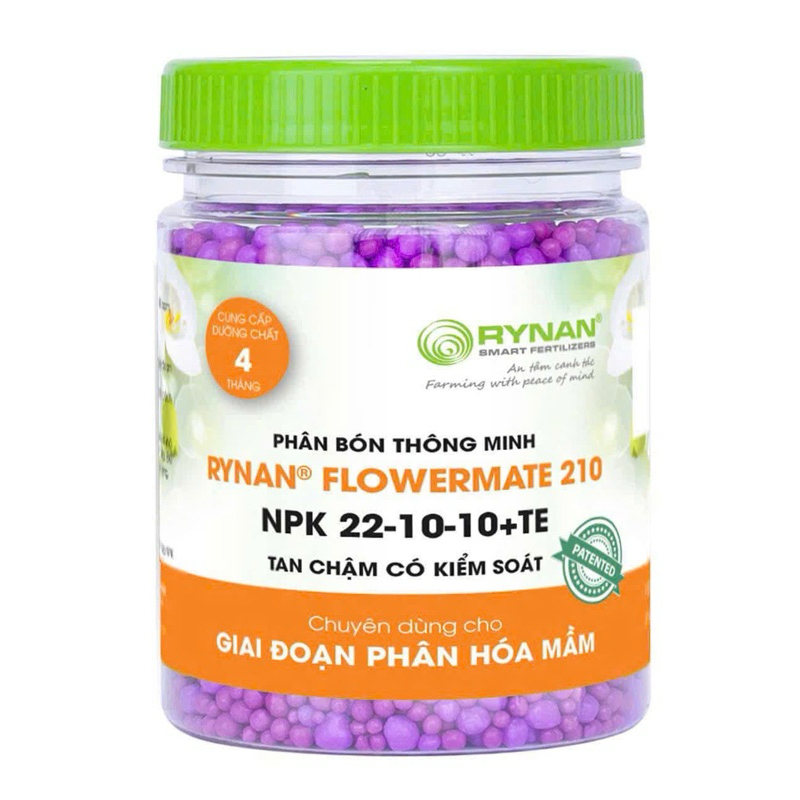 Phân Bón Thông Minh RYNAN FLOWERMATE 210 - NPK 22-10-10+TE (hũ 150g ...